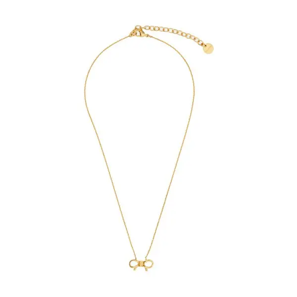 FERRAGAMO Bow Pendant Necklace - Gold