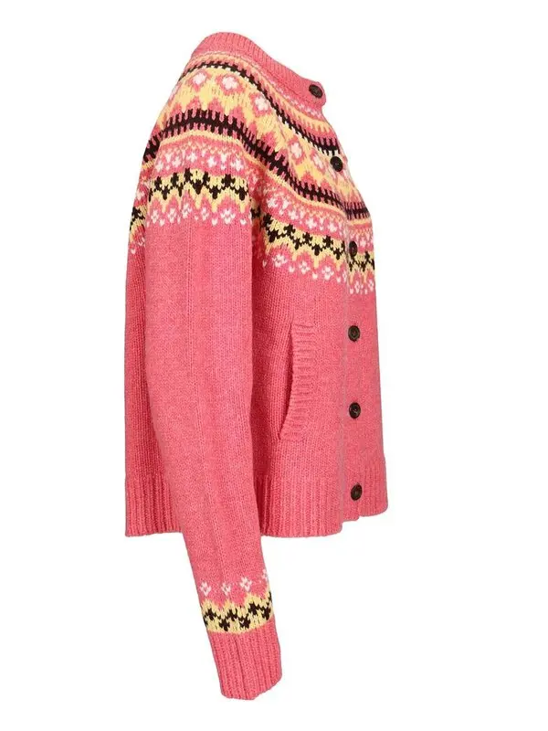 Miu Miu Wool Jacquard Cardigan