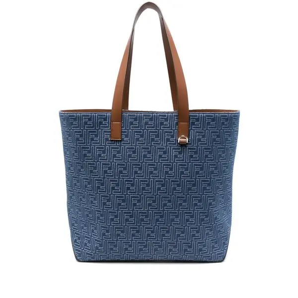 Fendi Ff Motif Tote Bag - Blue