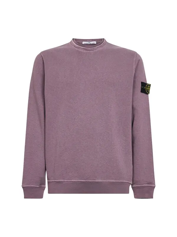 Stone Island Slub-effect Malfilé Cotton Sweatshirt