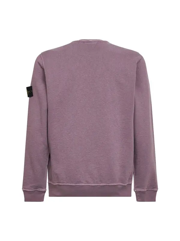 Stone Island Slub-effect Malfilé Cotton Sweatshirt