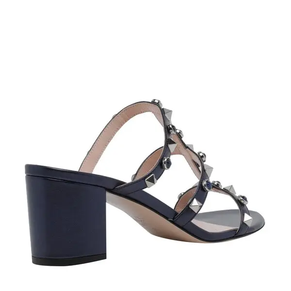Valentino Garavani Rockstud Heeled Sandals - Blue