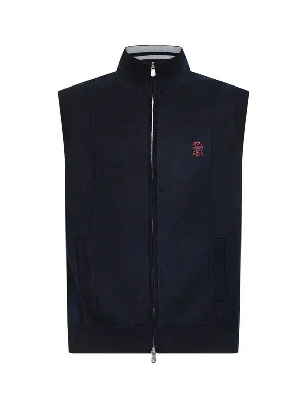 Brunello Cucinelli Knit Logo Vest