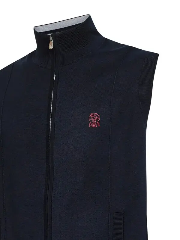 Brunello Cucinelli Knit Logo Vest