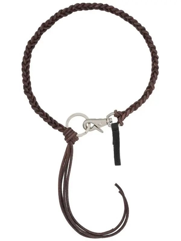 Our Legacy Braided Leather Necklace - Brown