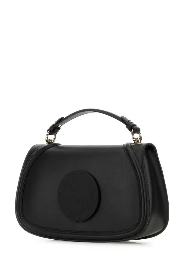 Gucci Leather Blondie Handbag - Black
