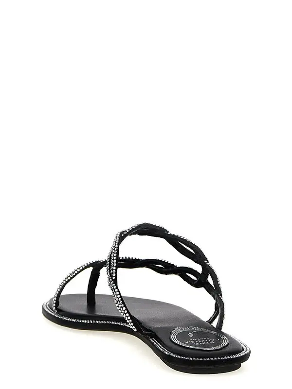 Rene Caovilla Embellished Braided Sandals