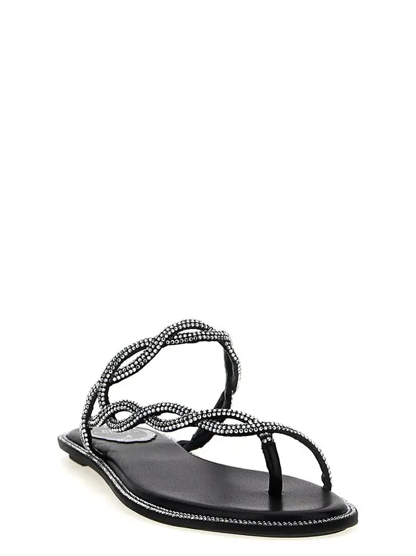 Rene Caovilla Embellished Braided Sandals