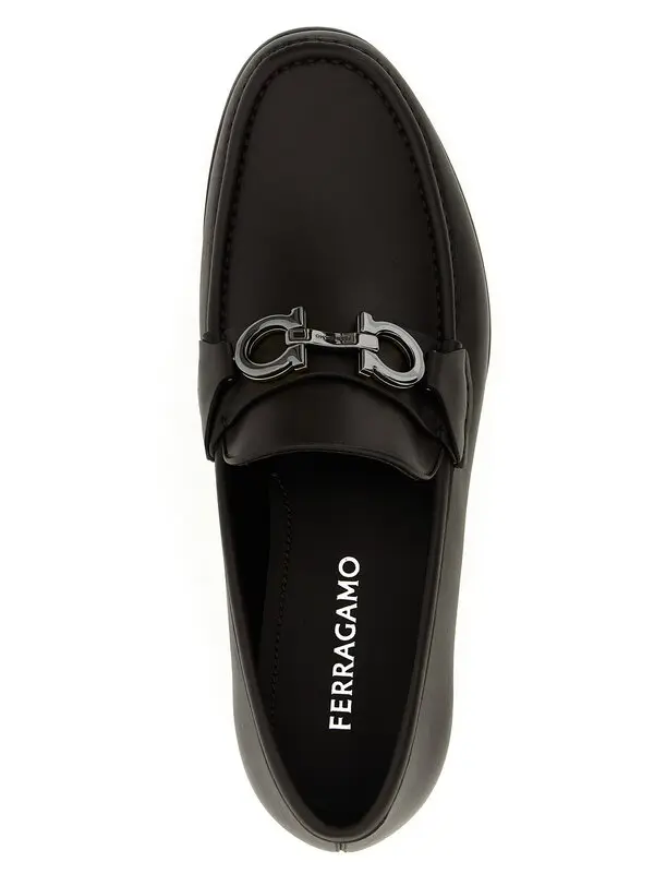 FERRAGAMO Avril Loafers With Metal Hook Detail