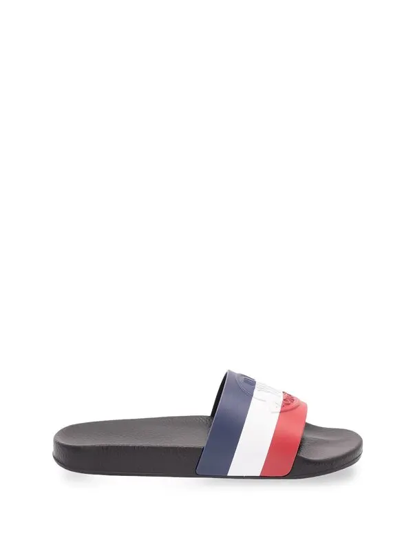 Moncler Basile Slides Charcoal - Multicolor