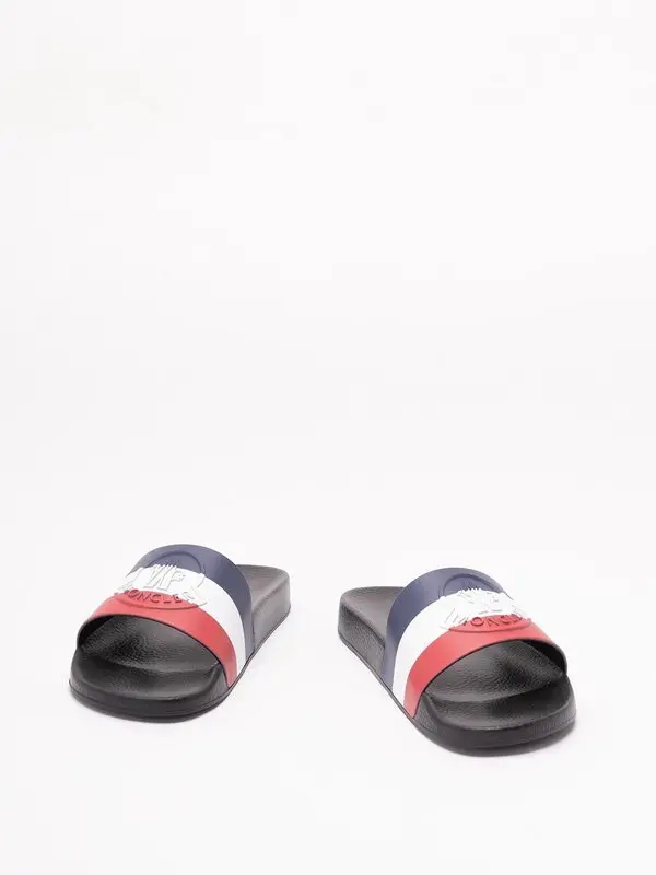 Moncler Basile Slides Charcoal - Multicolor