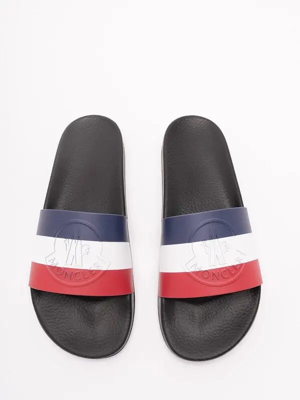 Moncler Basile Slides Charcoal - Multicolor