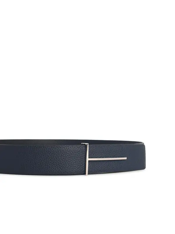 TOM FORD Reversible Leather Belt - Blue