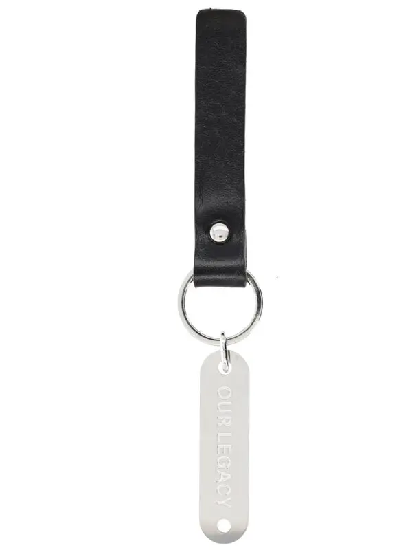 Our Legacy Leather Keychain - Black