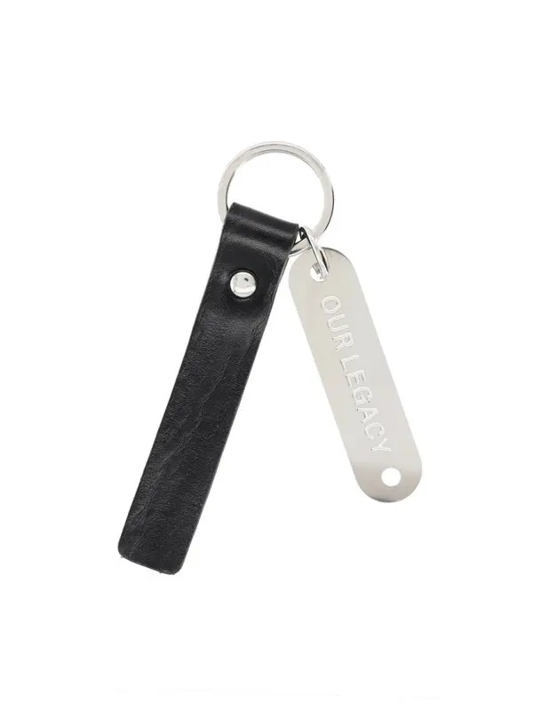 Our Legacy Leather Keychain - Black