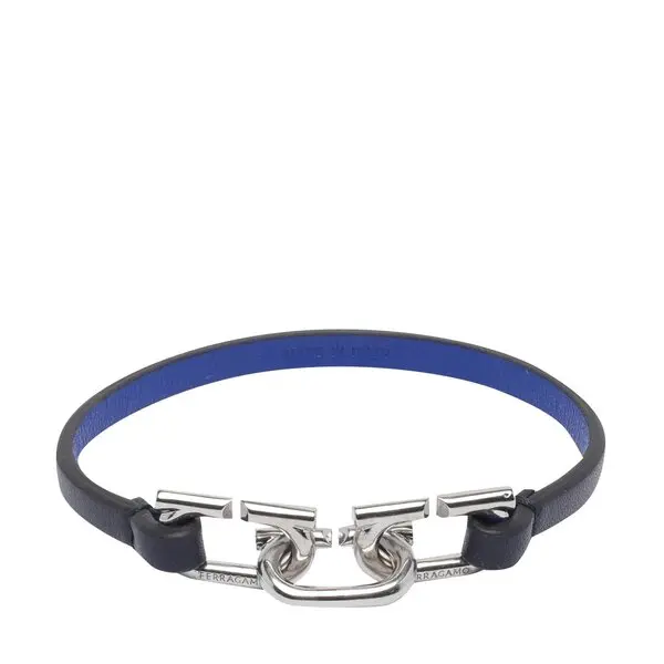 FERRAGAMO Chained Gancini Bracelet - Blue