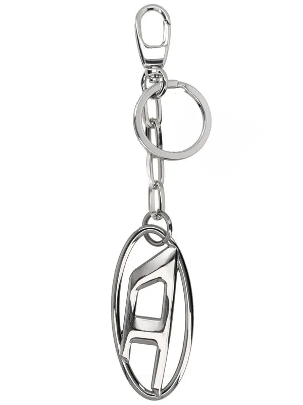 DIESEL® Holy-c Keychain With Logo - Silver