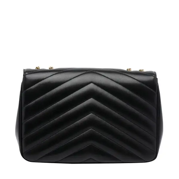Saint Laurent Large Loulou Shoulder Bag - Black