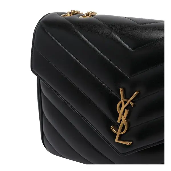 Saint Laurent Large Loulou Shoulder Bag - Black