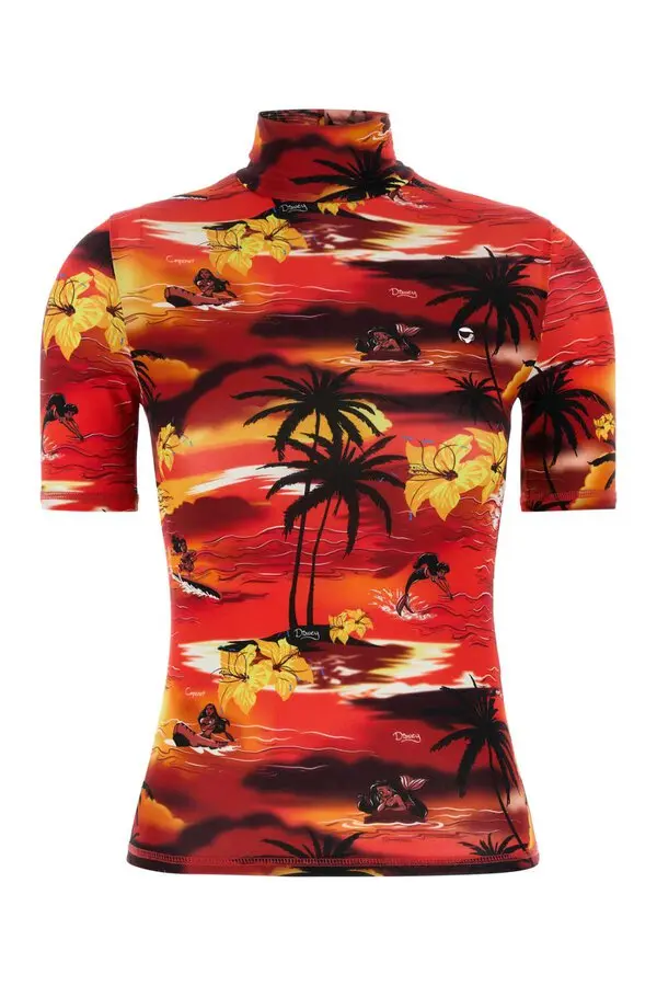 Coperni Disney Printed Stretch Viscose T-shirt - Multicolor