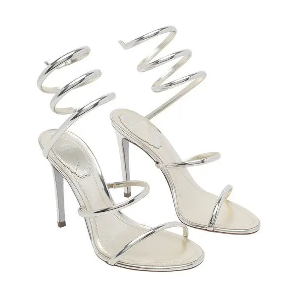 Rene Caovilla Cleo Pump Sandals With Crystals