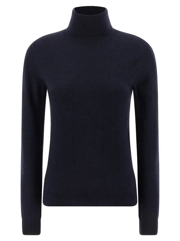 Balenciaga Standard Turtleneck Cashmere Sweater - Blue