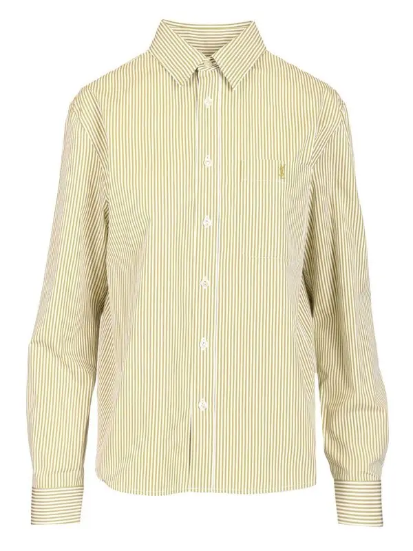Saint Laurent Cassandre Cotton Poplin Shirt - Multicolor