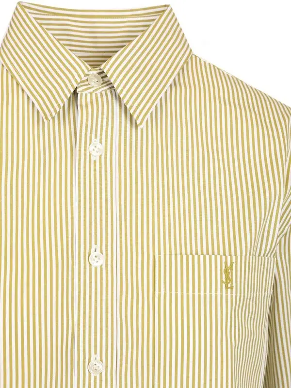 Saint Laurent Cassandre Cotton Poplin Shirt - Multicolor