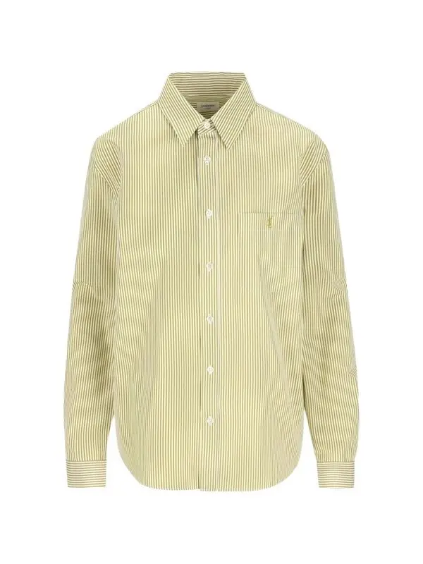 Saint Laurent Cassandre Cotton Poplin Shirt - Multicolor