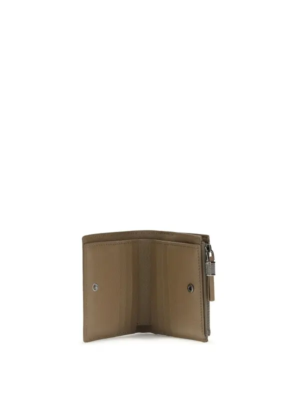 Brunello Cucinelli Leather Wallet With Zip