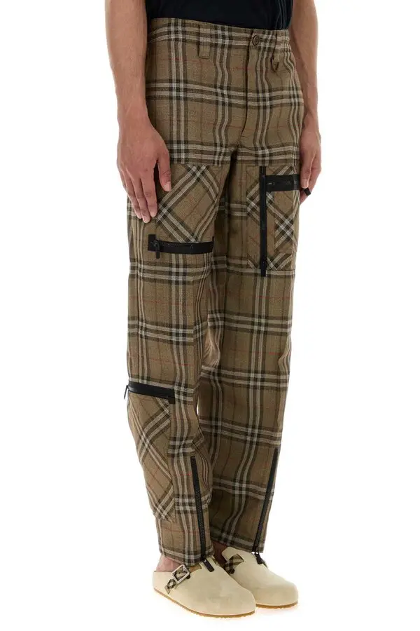 Burberry Embroidered Viscose Blend Cargo Pant