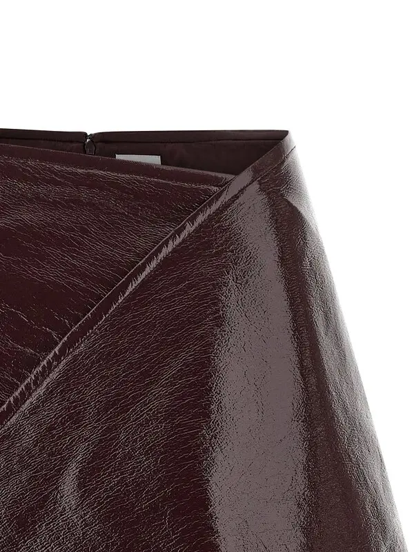 COURREGES Fold Vinyl Mini Skirt