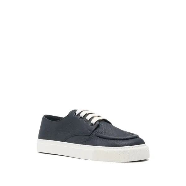 Prada Low Top Textured Leather Trainers