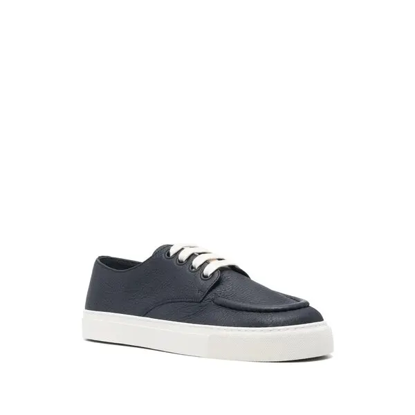Prada Low Top Textured Leather Trainers