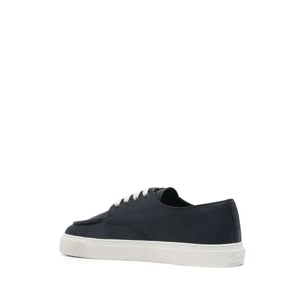 Prada Low Top Textured Leather Trainers