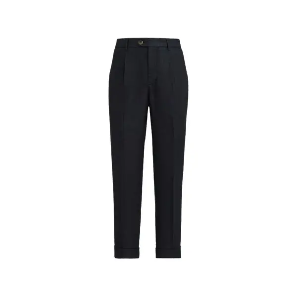 Brunello Cucinelli Tailored Cotton Linen Trousers