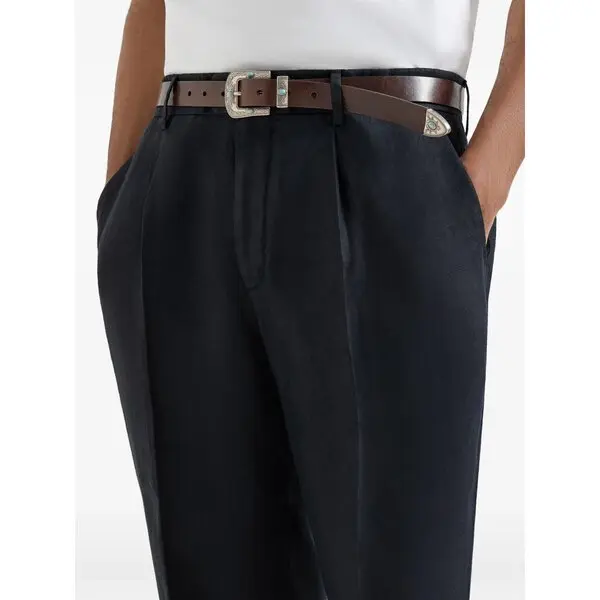 Brunello Cucinelli Tailored Cotton Linen Trousers