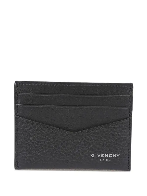 Givenchy Grained Leather Card Holder - Black