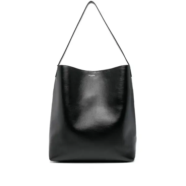 Saint Laurent Calf Leather Tote Bag - Black