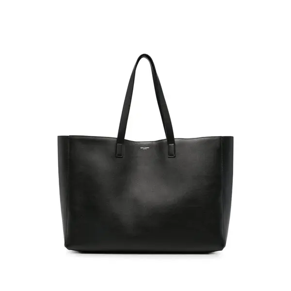 Saint Laurent Calf Leather Tote Bag - Black