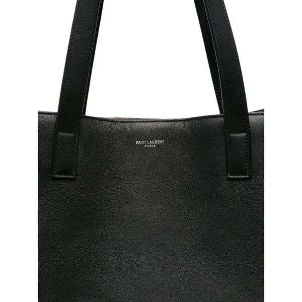 Saint Laurent Calf Leather Tote Bag - Black