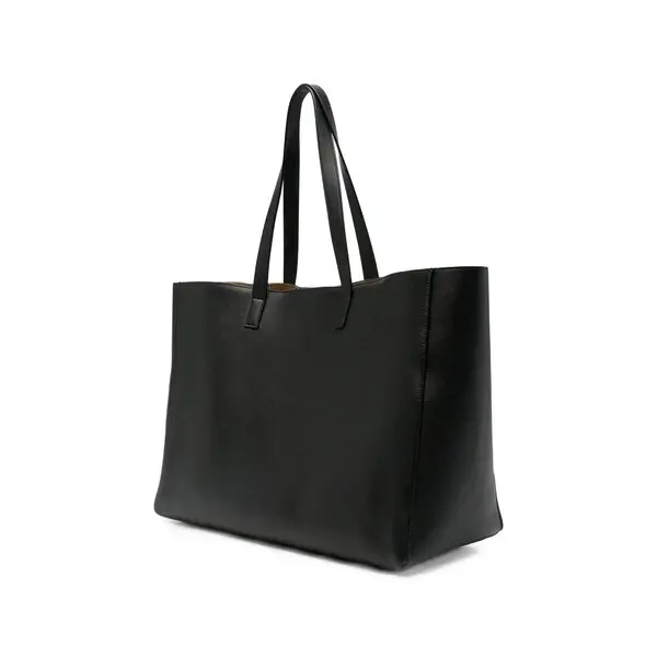 Saint Laurent Calf Leather Tote Bag - Black