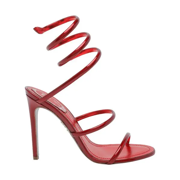 Rene Caovilla Cleo Pump Sandals - Red