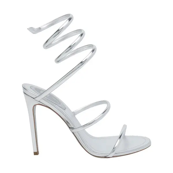 Rene Caovilla Cleo Pump Sandals - Silver