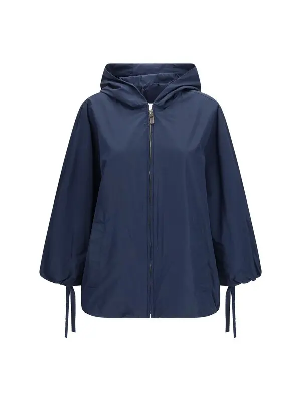 Max Mara Water-repellent Taffeta Blouson - Blue
