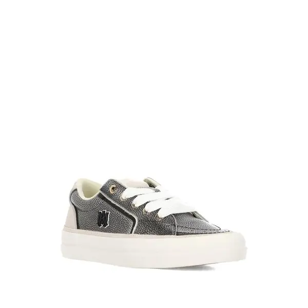 Amiri Grey Leather Low-top Sneakers