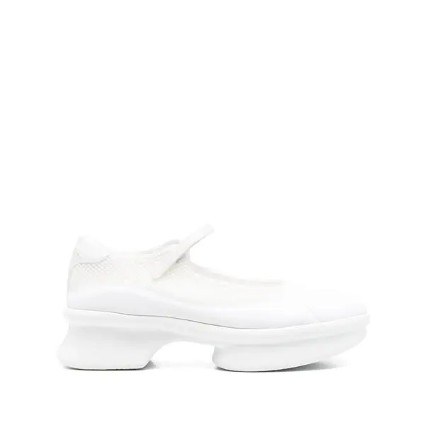 Prada Mesh And Leather Mary Jane Sneakers
