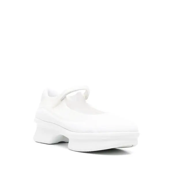 Prada Mesh And Leather Mary Jane Sneakers