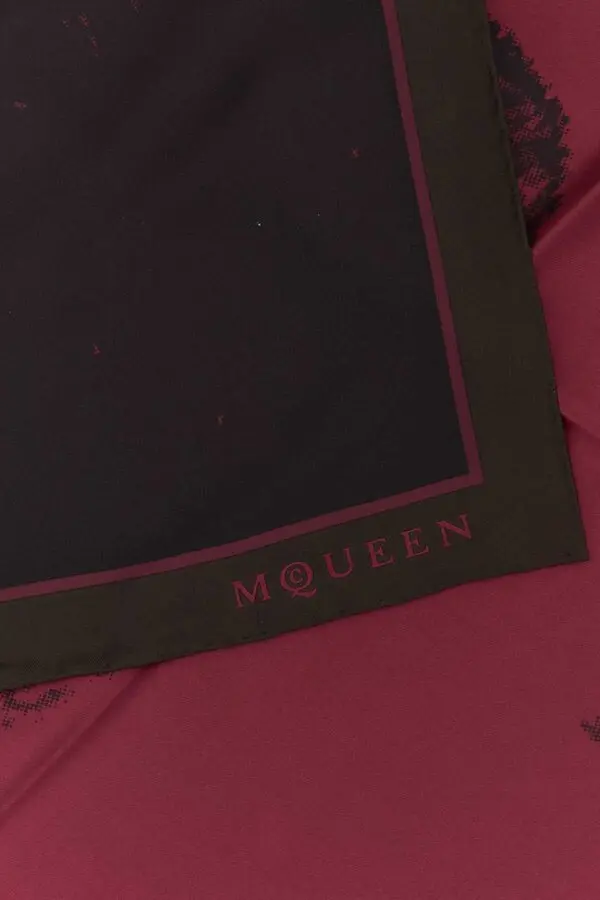 Alexander McQueen Printed Twill Foulard - Multicolor