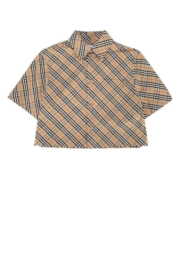 Burberry Checked Cotton Shirt